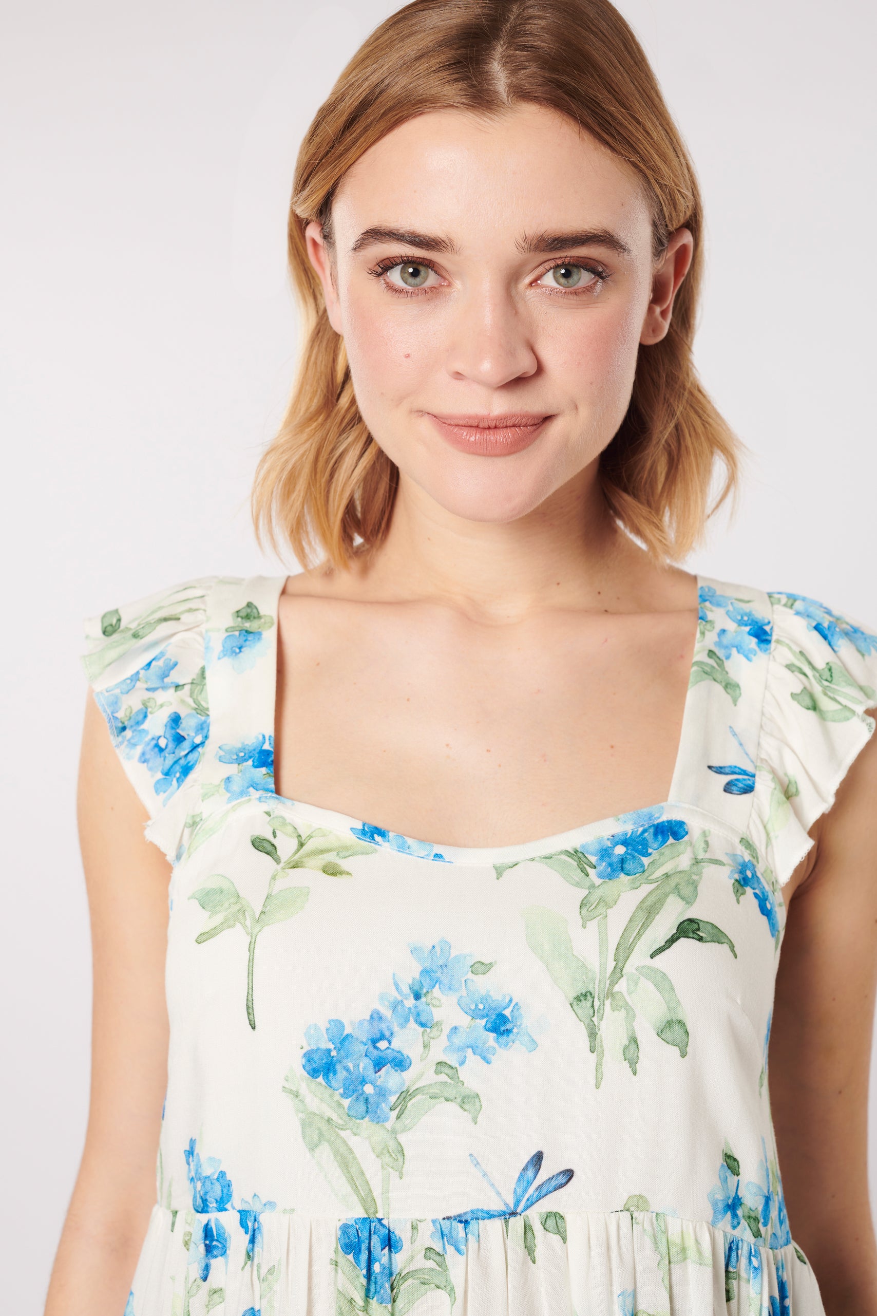 Babydoll maternity top with flower print – Mamarella GmbH