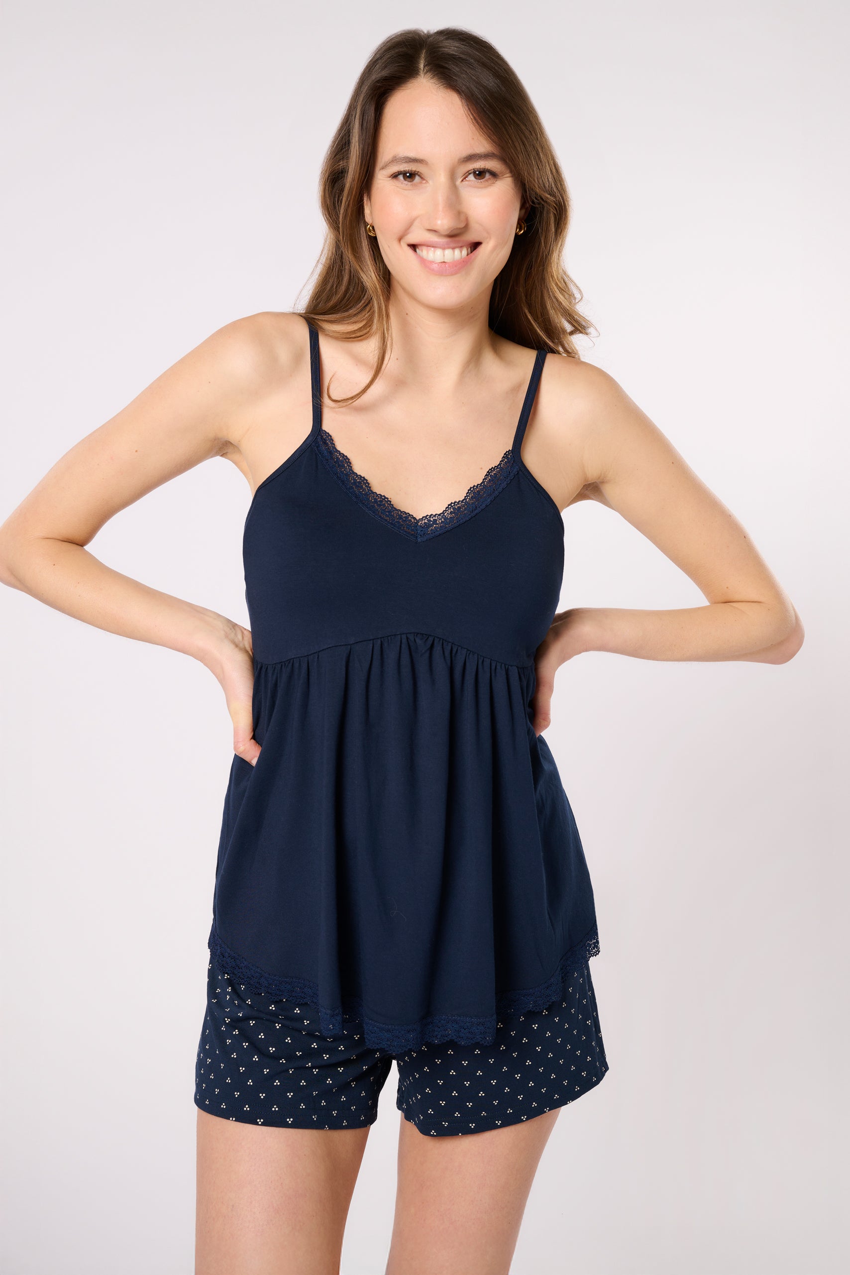 Eco Modal Pyjama Maternity Shorts with Print – Mamarella GmbH