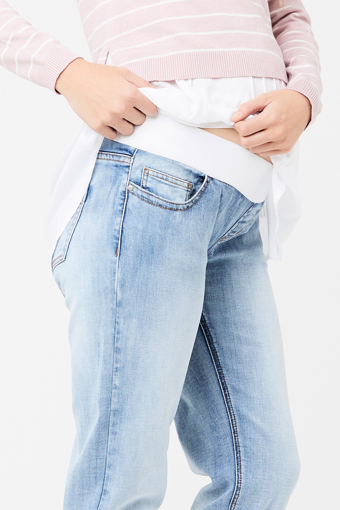 Girlfriend maternity jeans Pale Blue – Mamarella GmbH