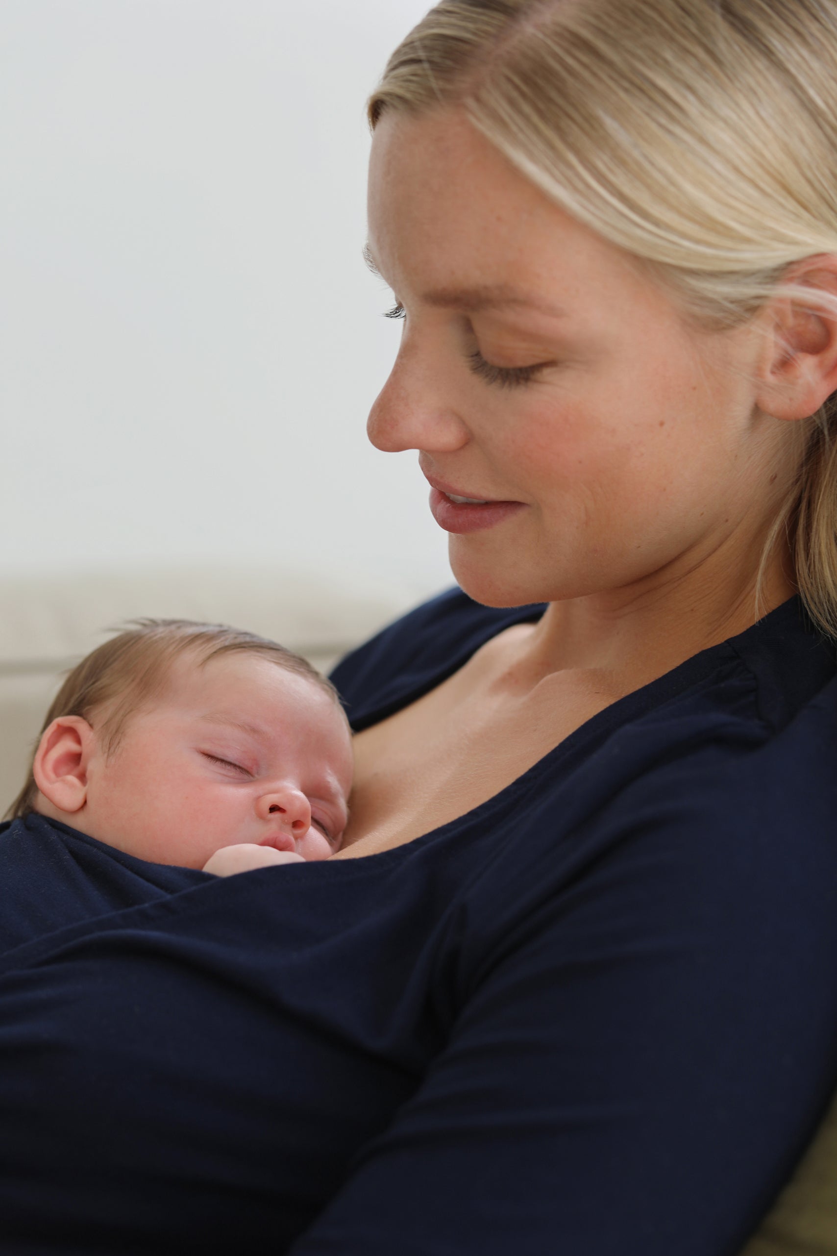 Eco Viskose Skin to Skin Baby Bonding Shirt navy – Mamarella GmbH