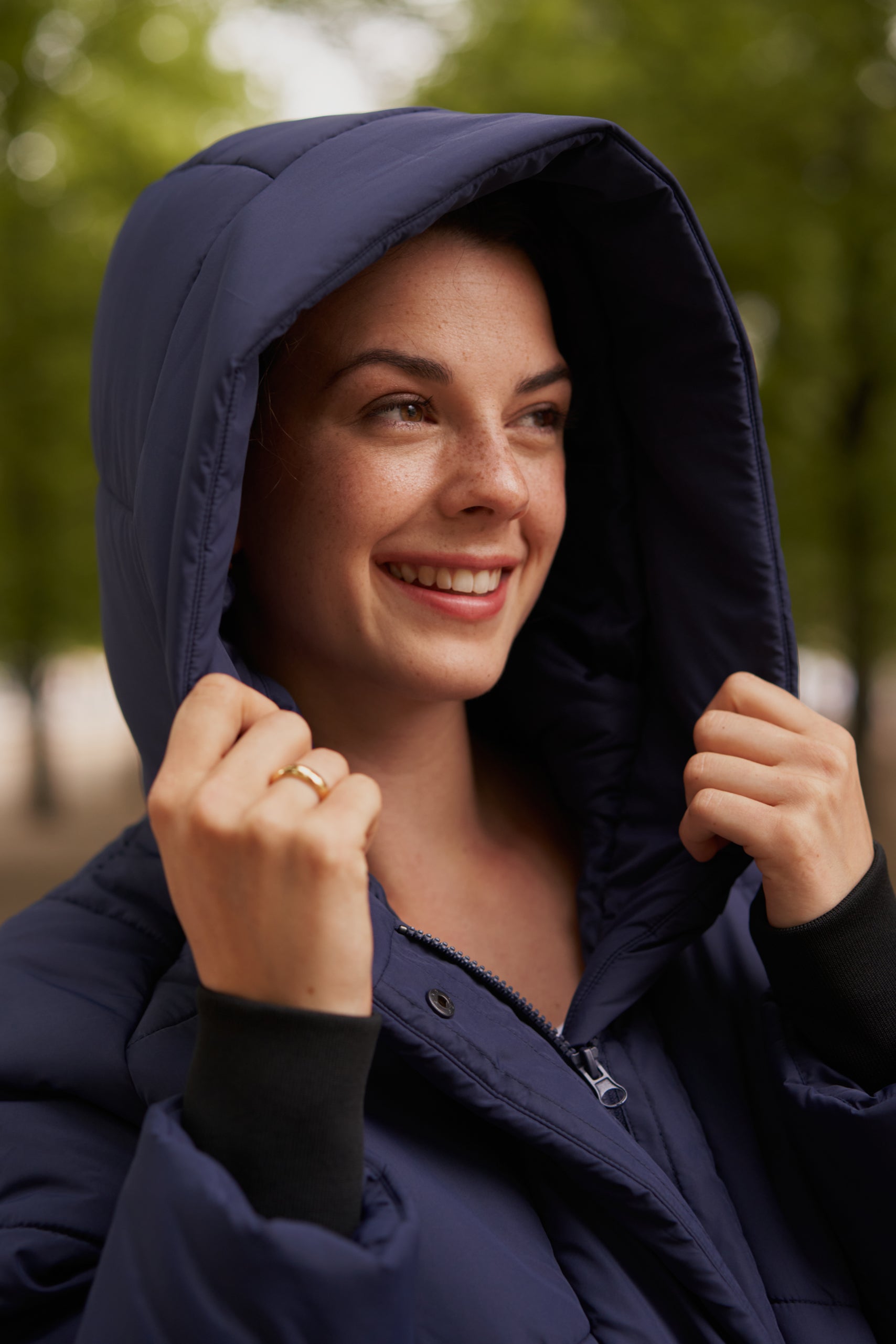 3 in 1 Eco Maternity Coat with Baby Carrier Insert, Navy – Mamarella GmbH