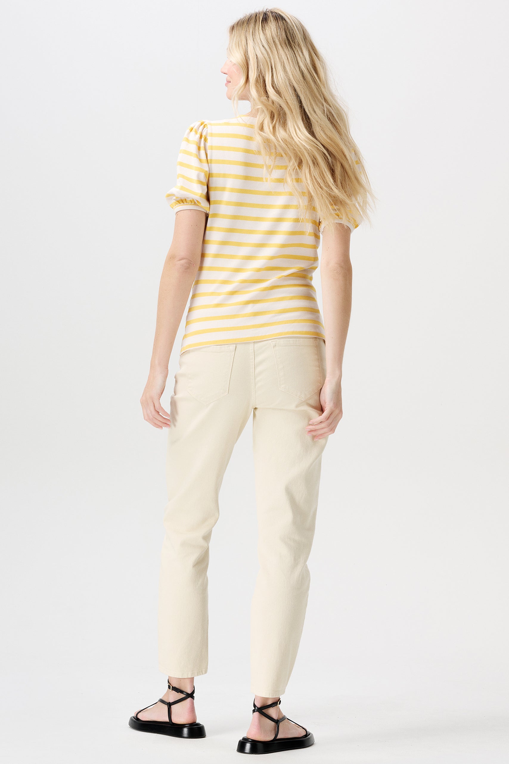 Mom Fit Over-the-Bumper Maternity Jeans ecru – Mamarella GmbH