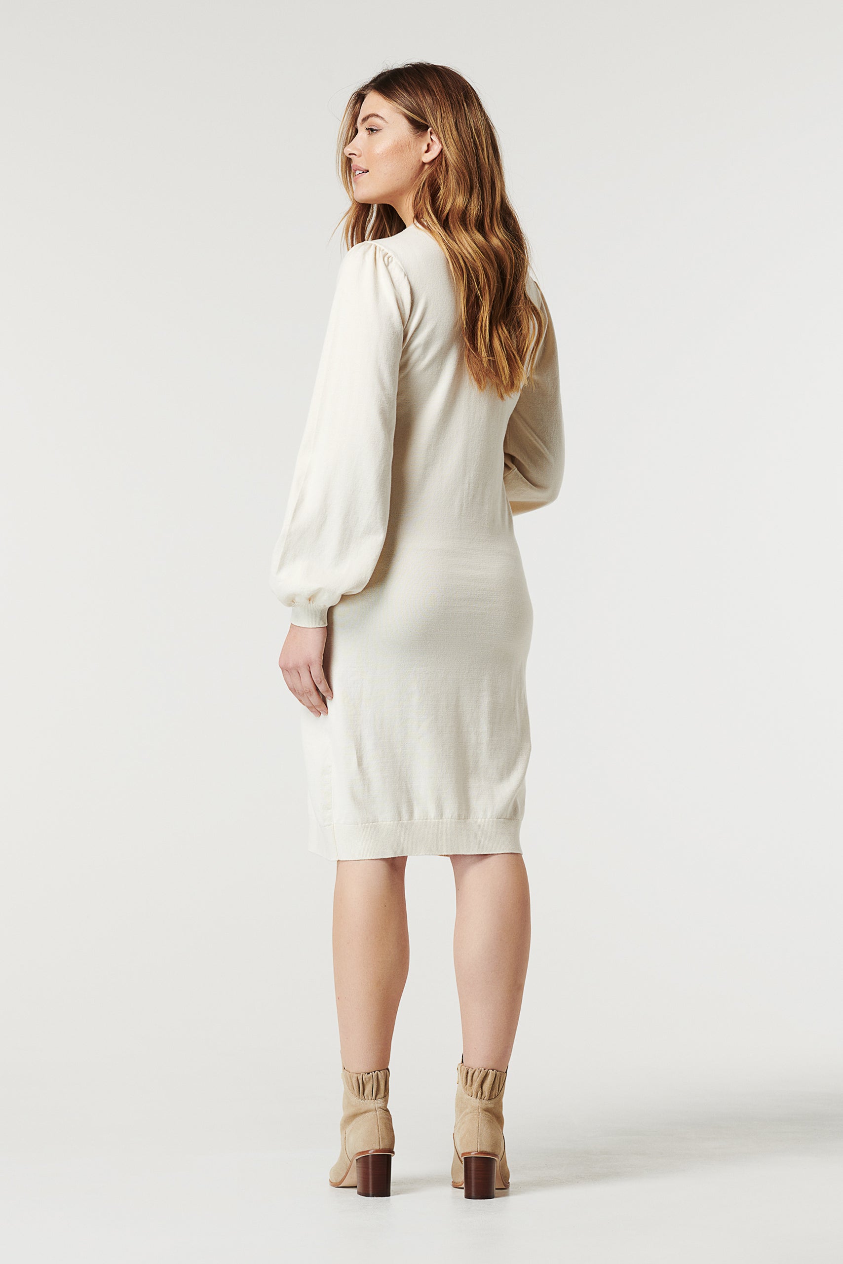 Organic Umstandsstrickkleid mit Gürtel – Mamarella GmbH