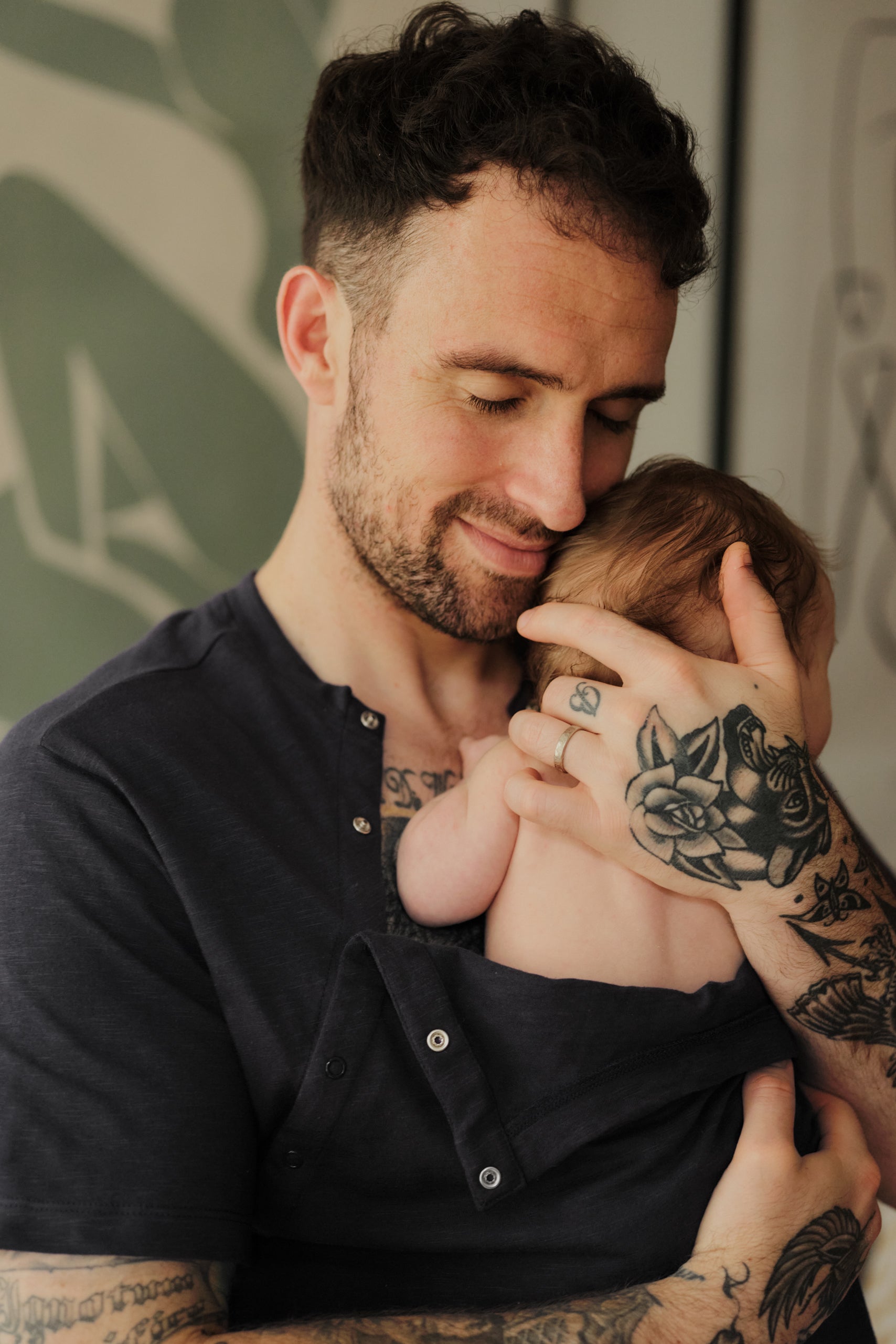 Papa Organic Skin To Skin Baby Bonding Shirt grau – Mamarella GmbH