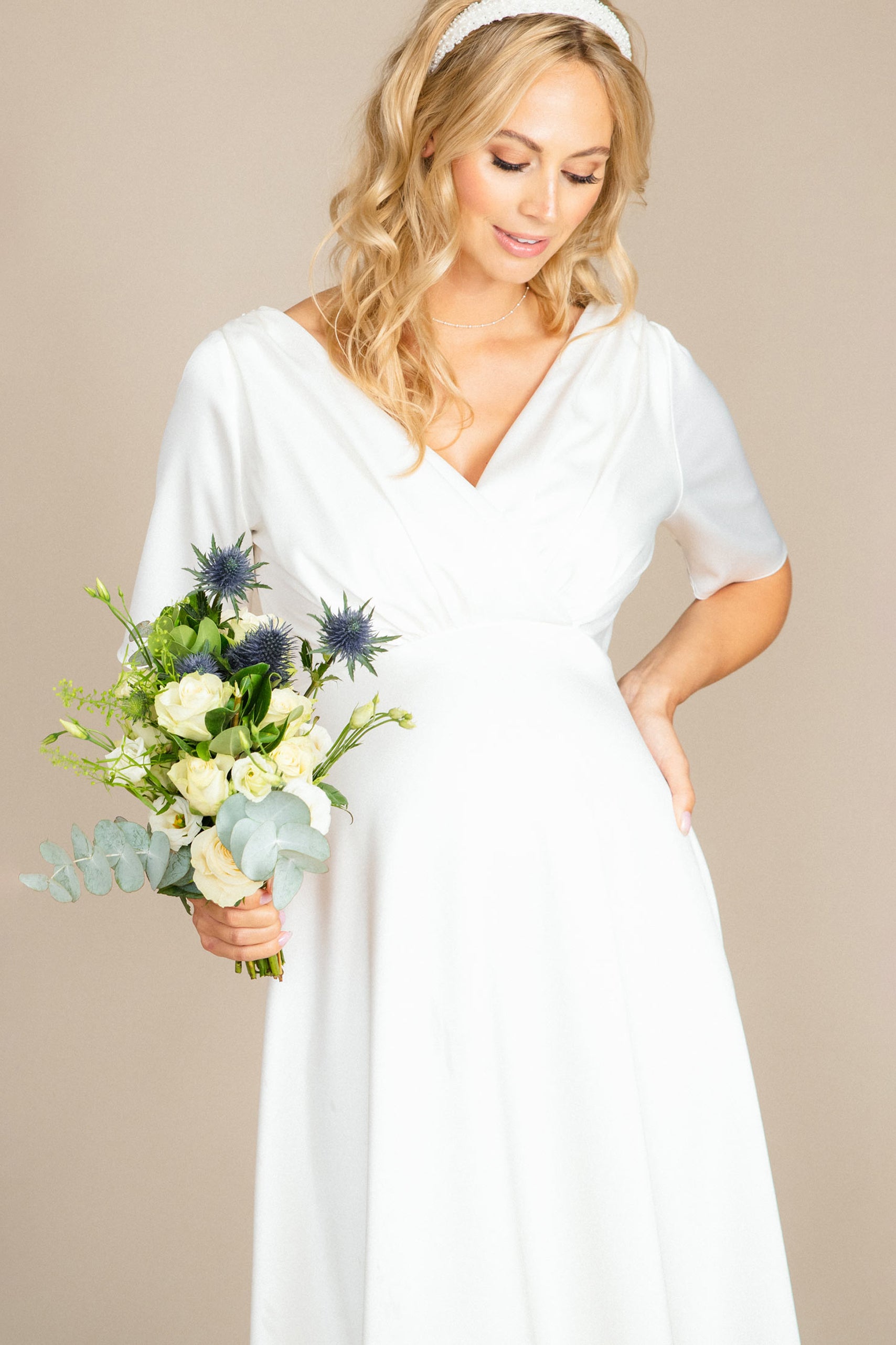 Satin maternity wedding dress – Mamarella GmbH
