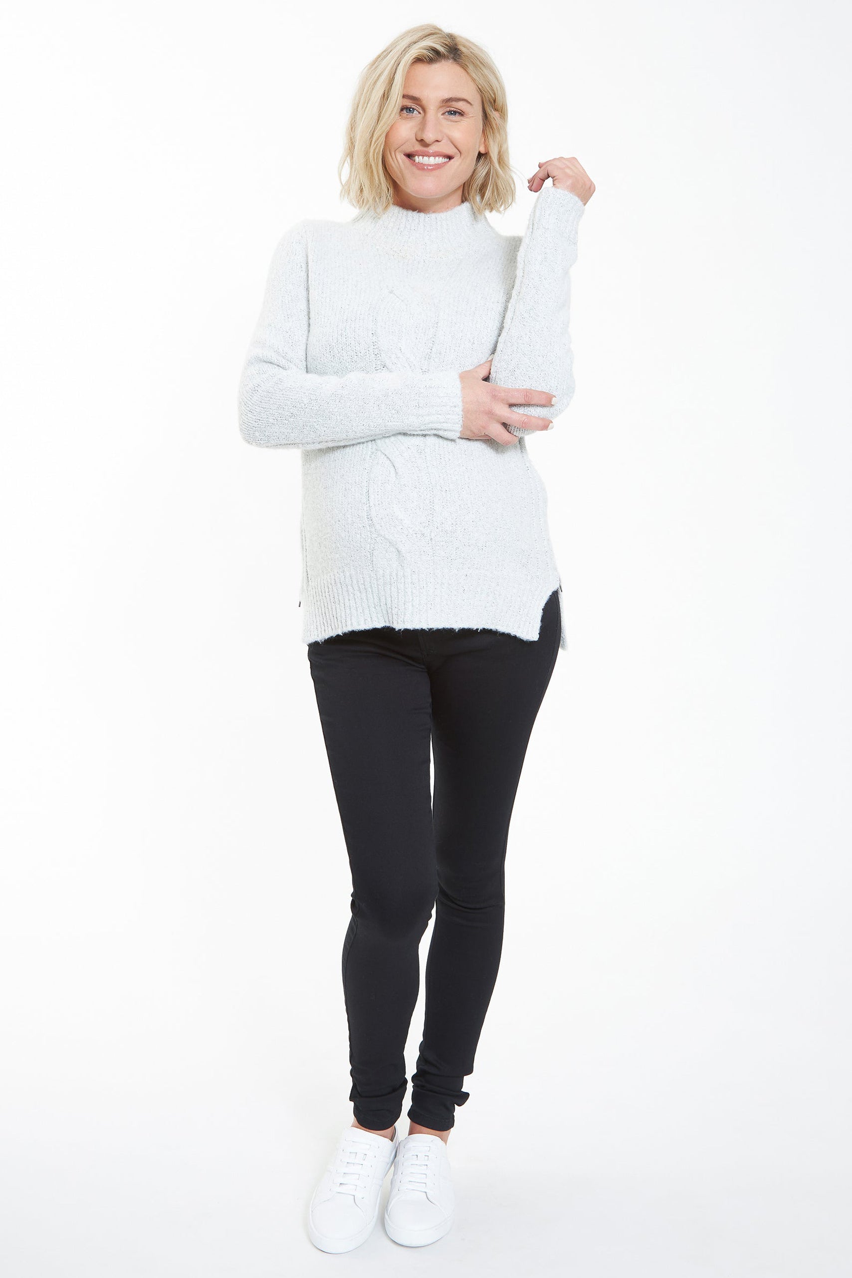 Skinny maternity jeggings with over-the-belly waistband – Mamarella GmbH