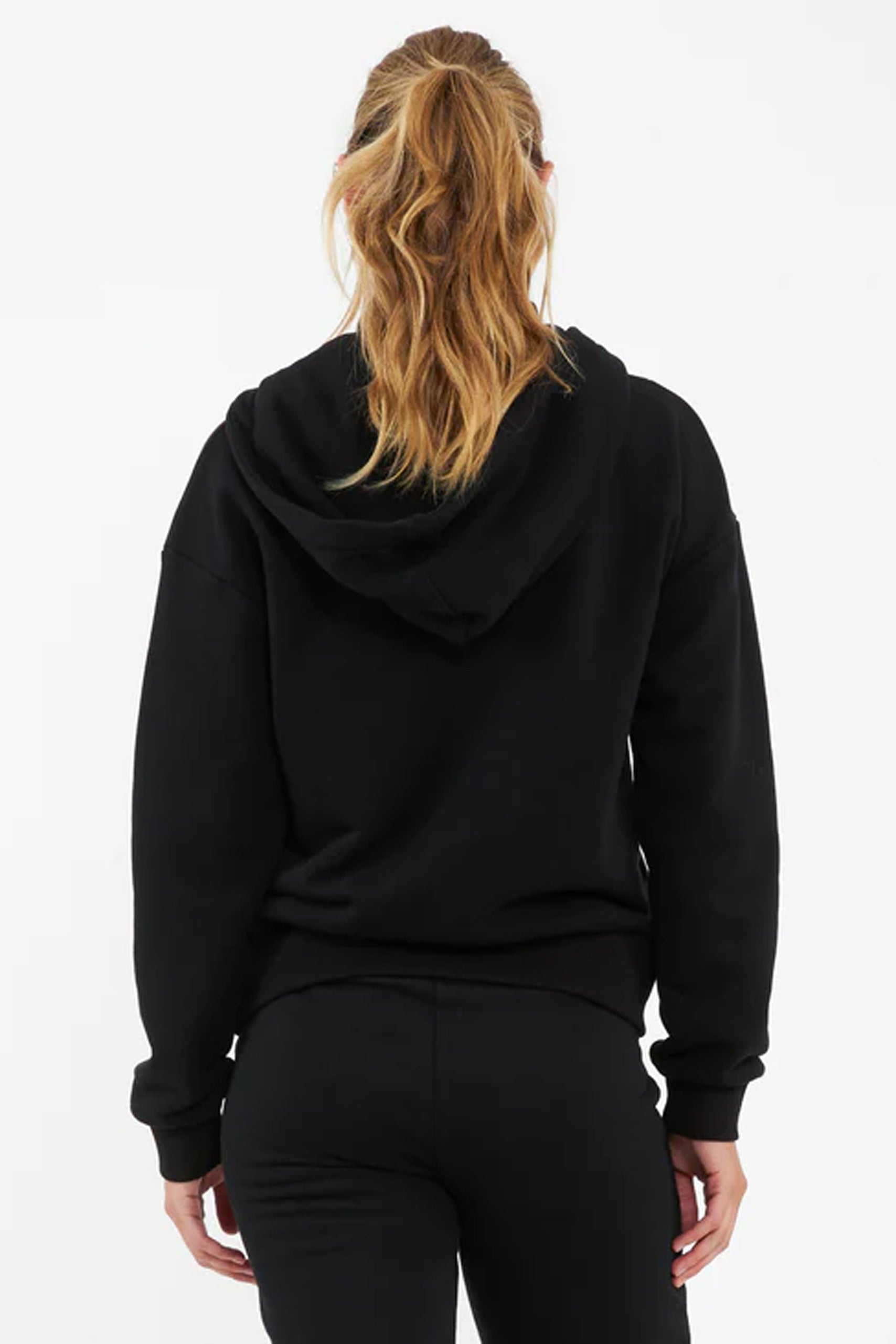 Maternity hoodie with zipper and nursing openings, black – Mamarella GmbH