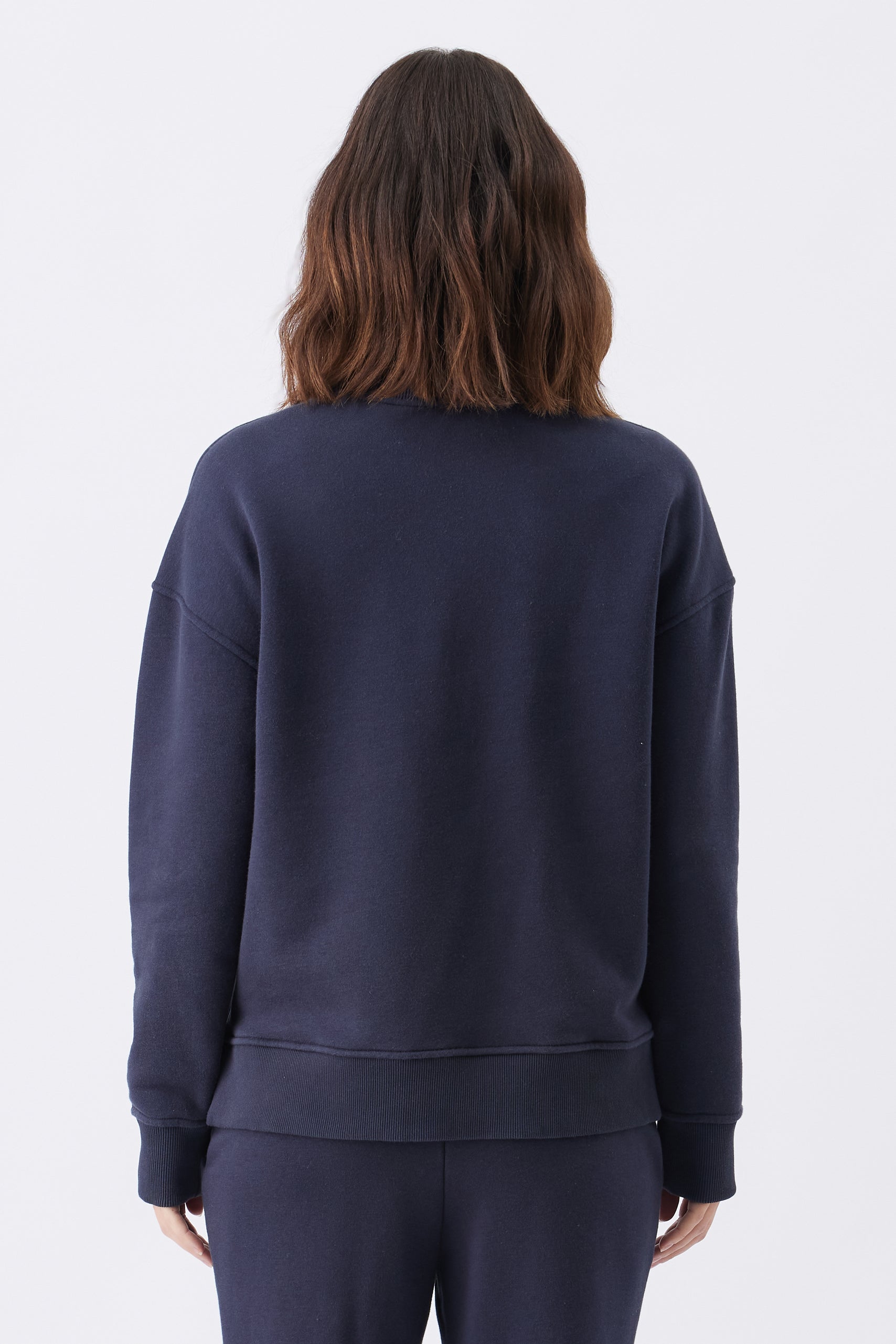 Maternity sweater with side nursing zippers, navy – Mamarella GmbH