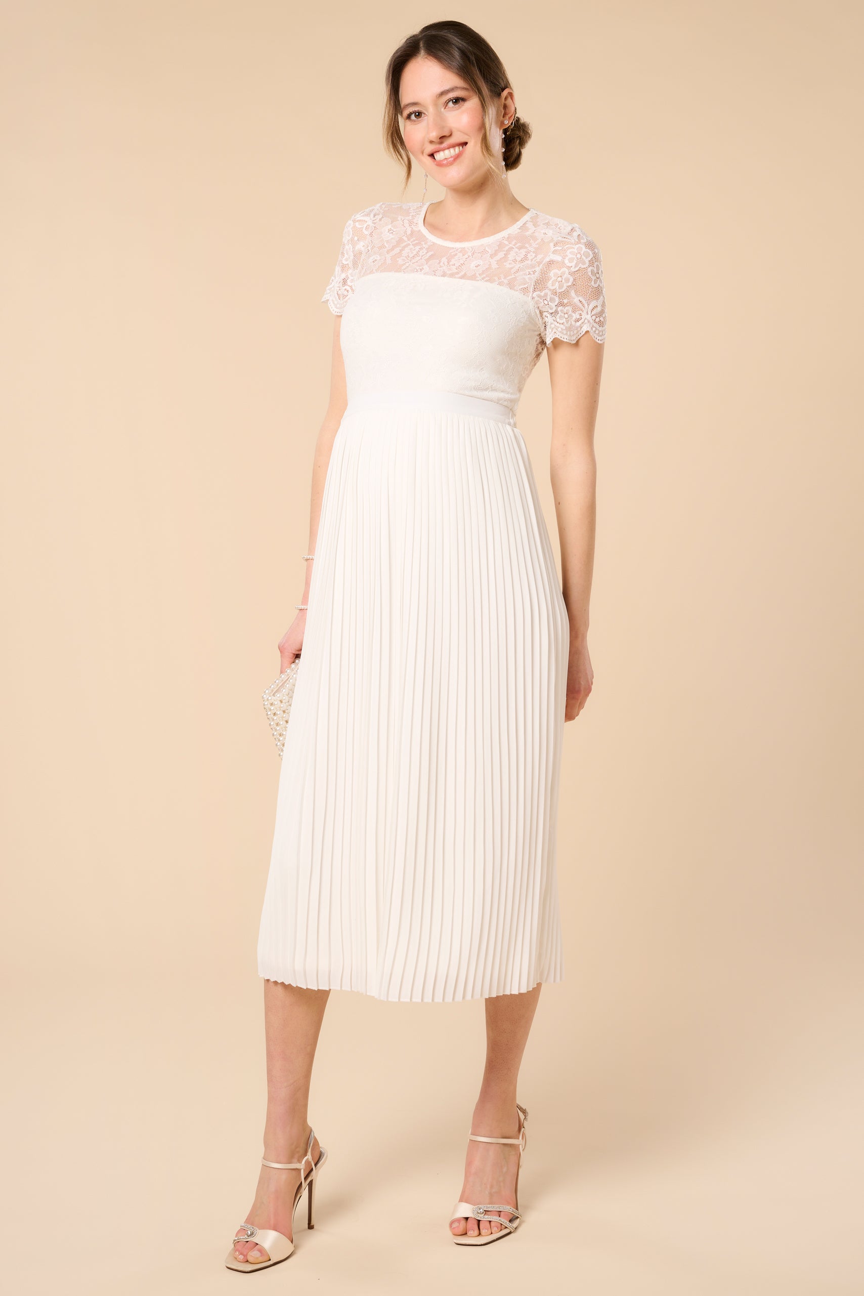 Umstandsbody aus Spitze mit elegantem Rückendesign – Mamarella GmbH