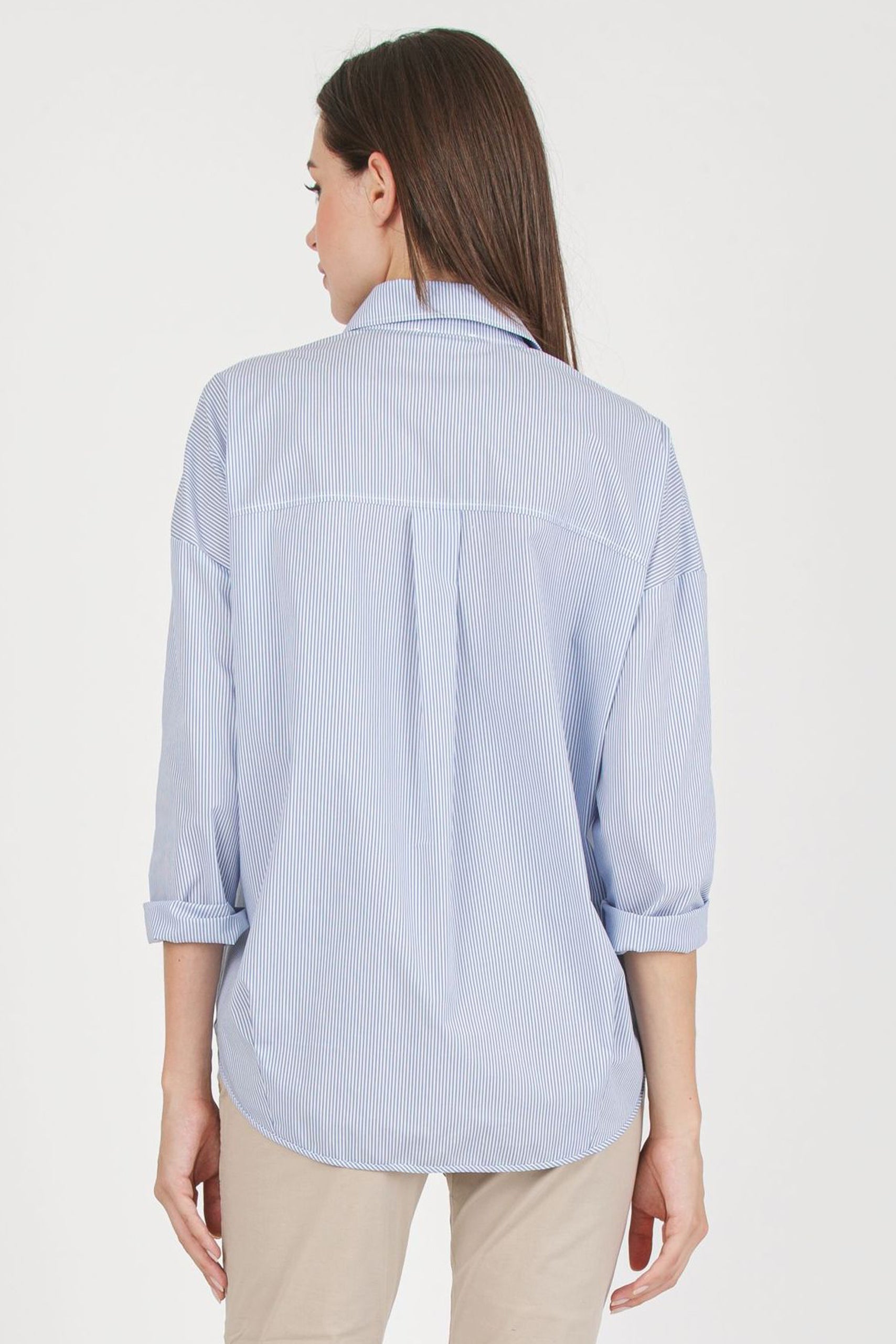 Umstandshemdbluse aus Popeline gestreift – Mamarella GmbH