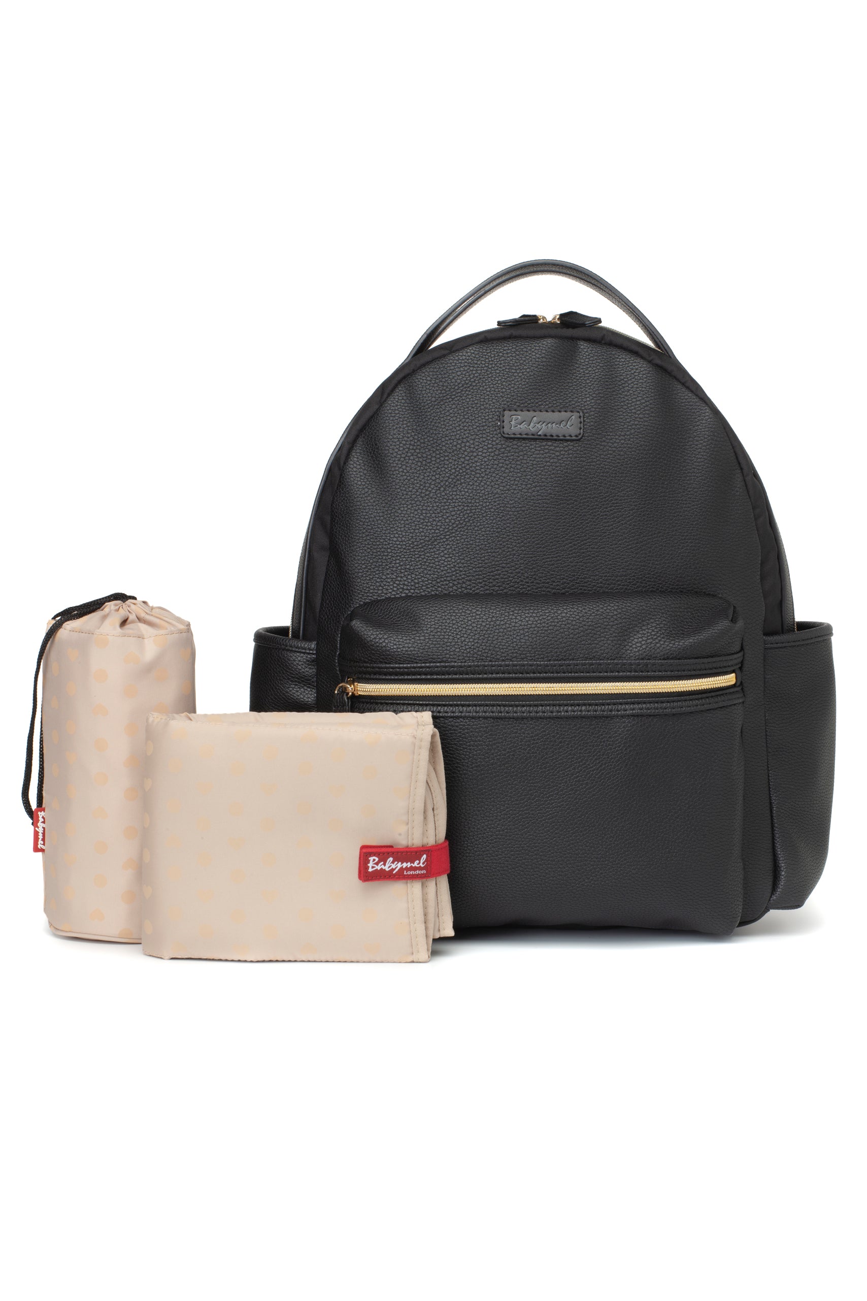 Vegan leather diaper bag with zipper – Mamarella GmbH